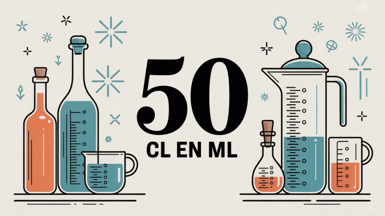 50 cl en ml : conversion et équivalence